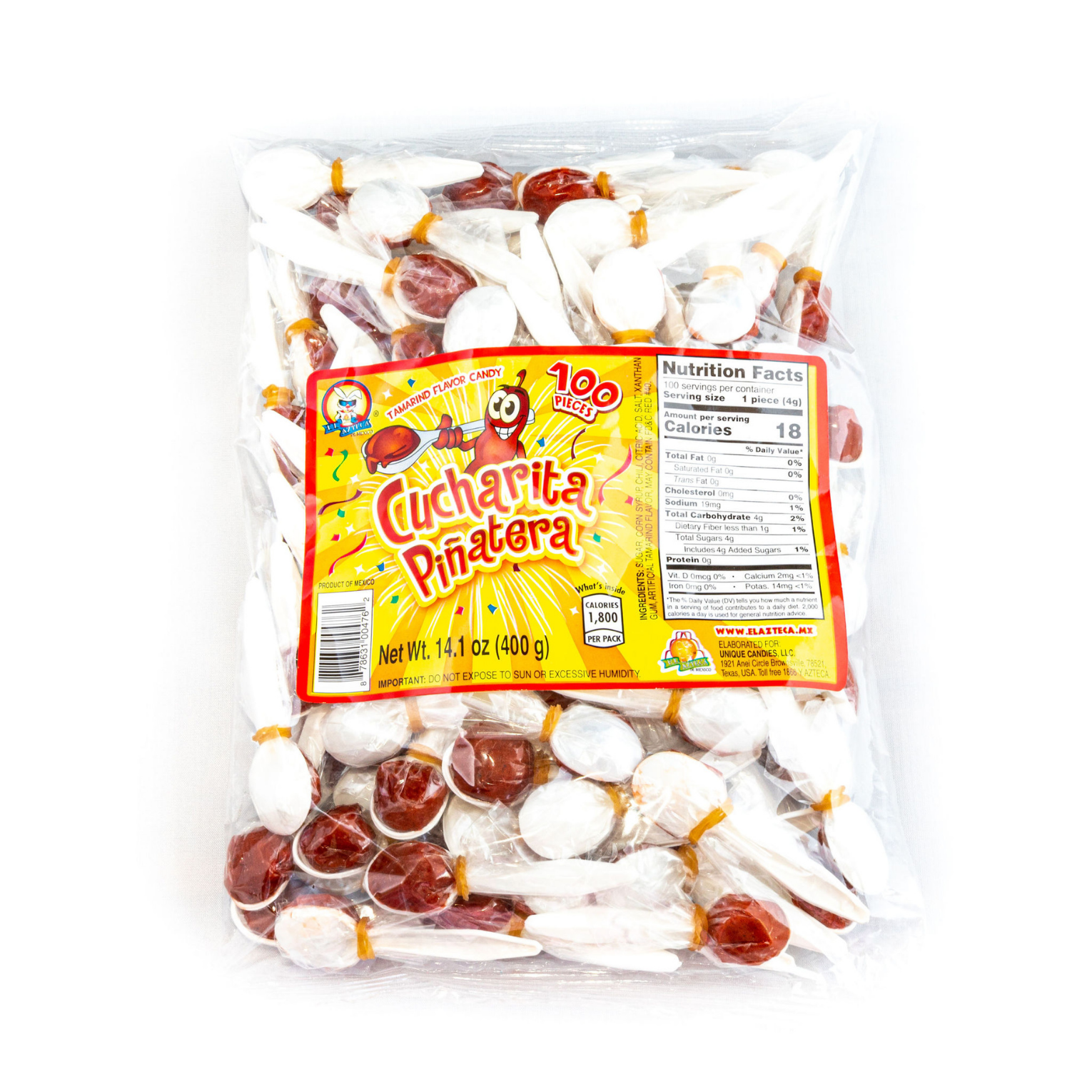Cucharita Piñatera 100ct | Tamarind Candy Spoons – El Azteca de Mexico